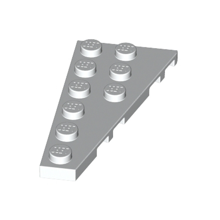 LEGO White Wedge Plate 3 x 6 Wing Left (54384) | Brick Owl - LEGO ...
