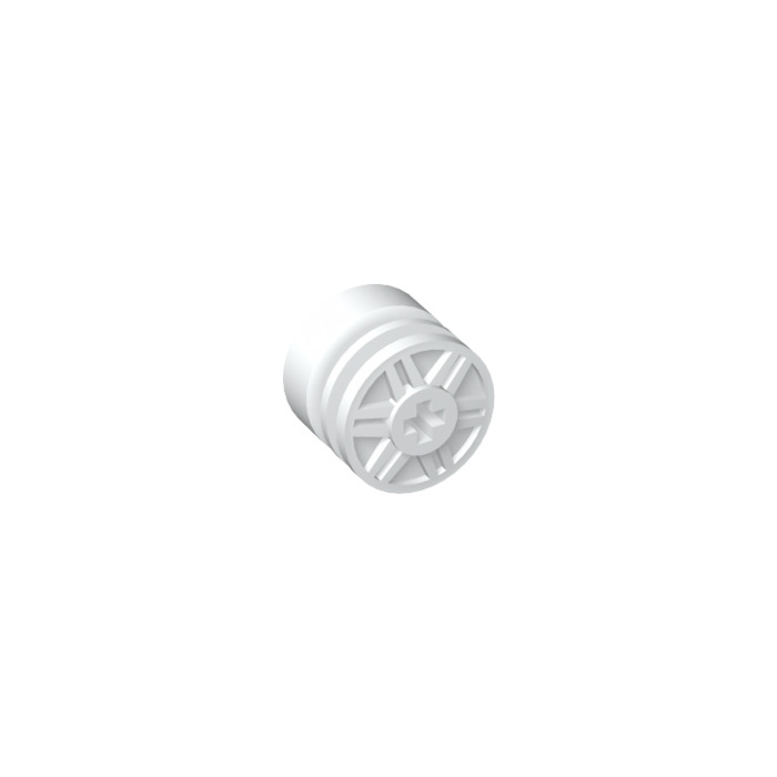 LEGO White Wheel Rim Ø18 x 14 with Axle Hole (55982) | Brick Owl - LEGO ...