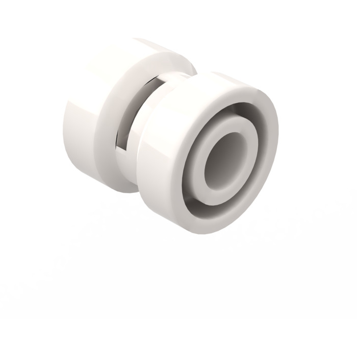 LEGO White Wheel Rim Ø8 x 9 (Round Hole) (30027) | Brick Owl