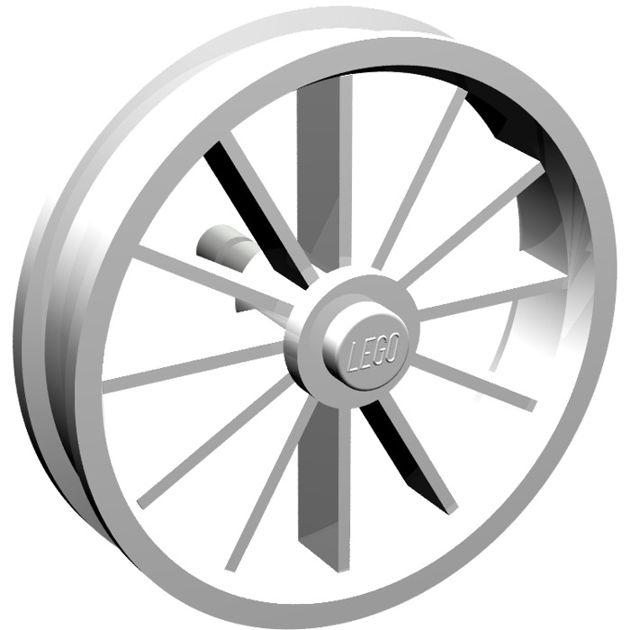 LEGO White Wheel Rim with 12 Spokes | Brick Owl - LEGO Marketplace