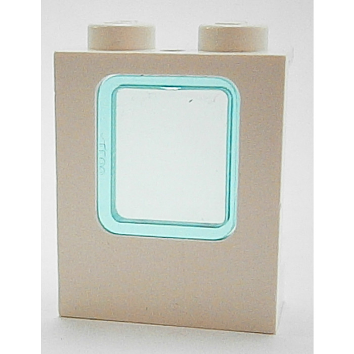 LEGO Window 1 x 2 x 2 (Plane) with Transparent Light Blue Glass | Brick Owl