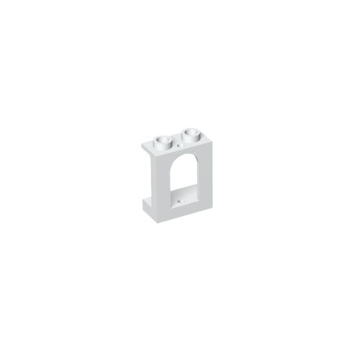 LEGO White Window Frame 1 x 2 x 2 with Arched Opening (90195) | Brick ...