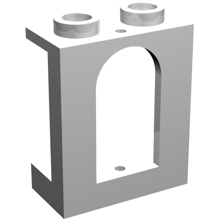 LEGO White Window Frame 1 x 2 x 2 with Arched Opening (90195) | Brick ...
