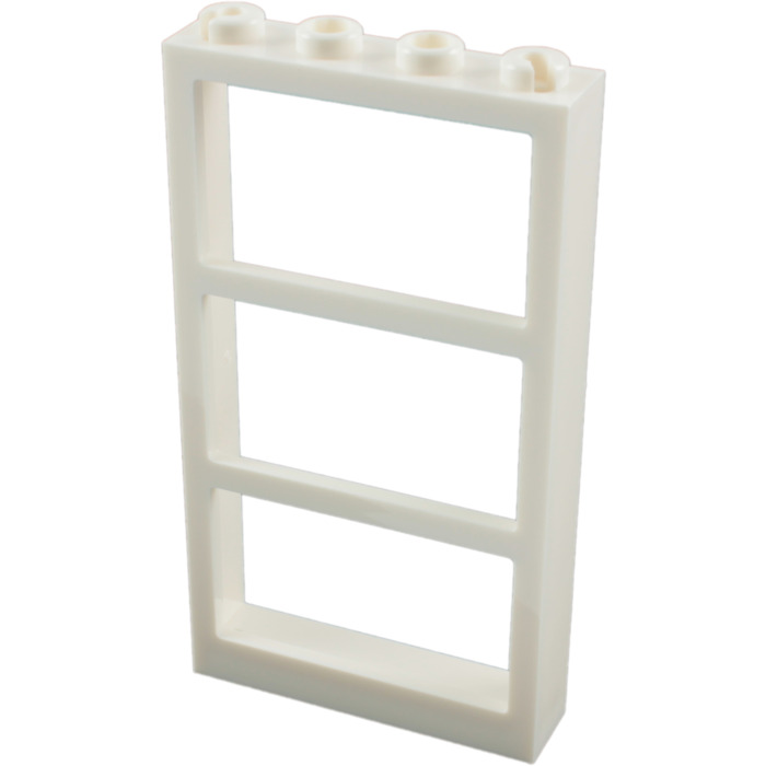 LEGO White Window Frame 1 x 4 x 6 with Three Panes (46523 / 57894 ...