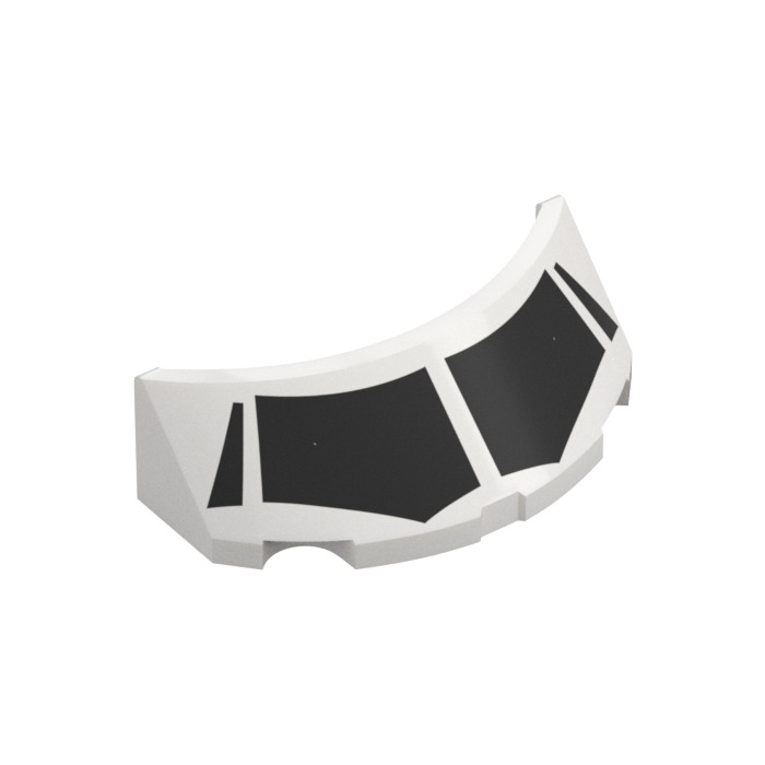 LEGO White Windscreen 2 x 4 with Black Airplane Windows (81911) | Brick ...