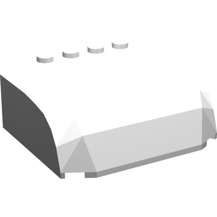 LEGO White Windscreen 5 x 6 x 2 Curved (61484 / 92115) | Brick Owl ...
