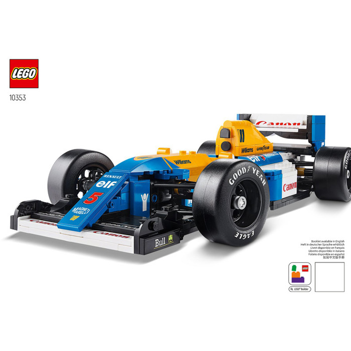 LEGO Williams Racing FW14B & Nigel Mansell Set 10353 Instructions ...