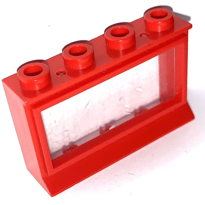 LEGO Window 1 x 4 x 2 Classic with Fixed Glass and Long Sill | Brick ...
