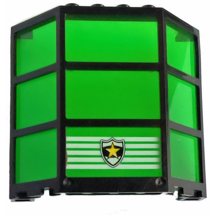 LEGO Window Bay 3 x 8 x 6 with Transparent Green Glass (30185) | Brick ...