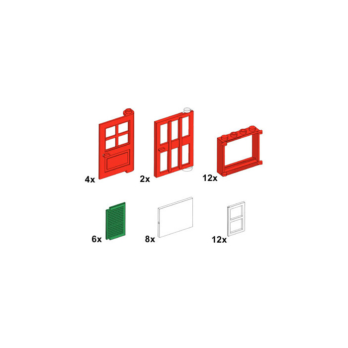 LEGO Windows and Doors Set 10044 | Brick Owl - LEGO Marketplace