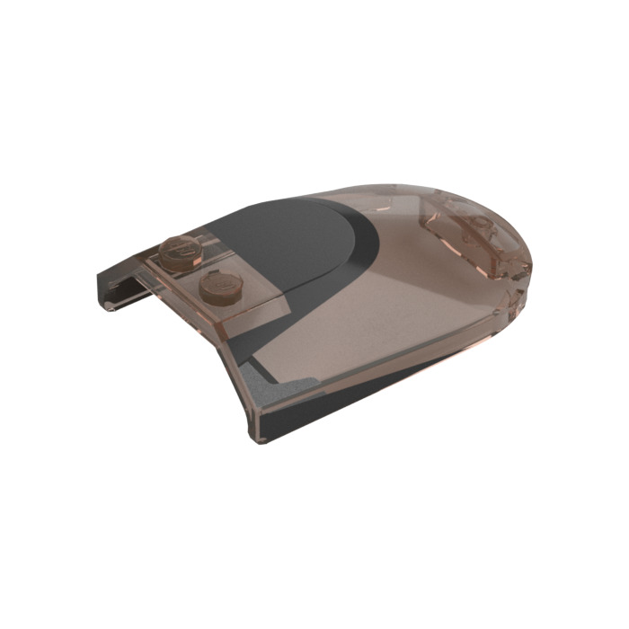 LEGO Windscreen 4 x 6 x 1.3 Curved with Black areas (103810 / 108245 ...