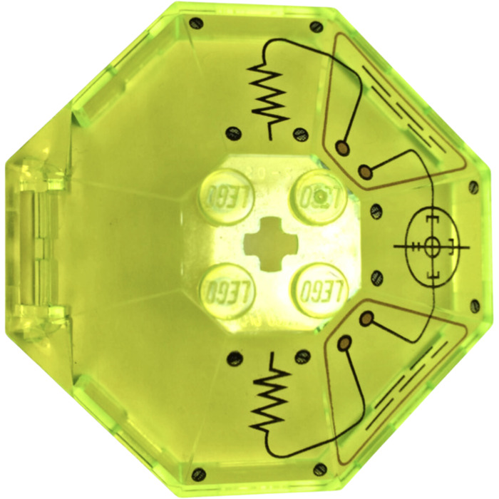 LEGO Windscreen 6 x 6 Octagonal Canopy with Insectoids with Axle Hole ...