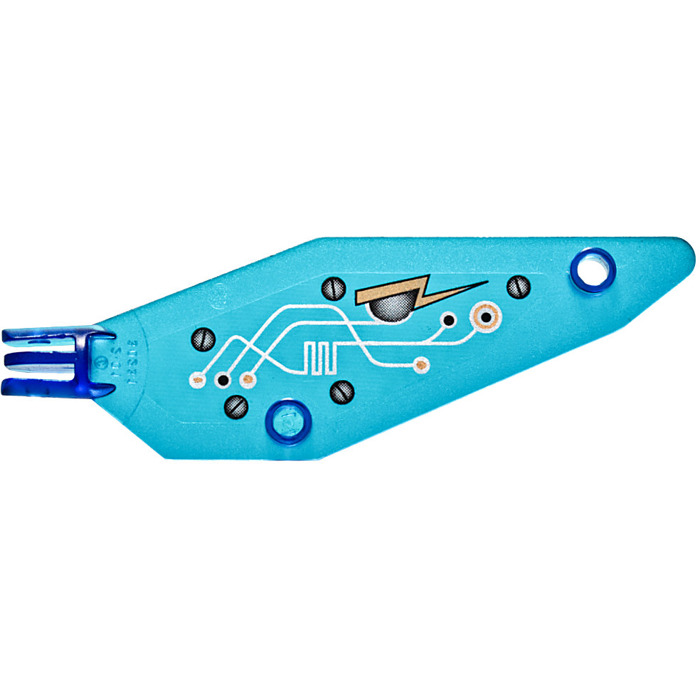 LEGO Wing 4 x 9 with Arm Hinge with Insectoid Circuitry (Left) (30231 / ...