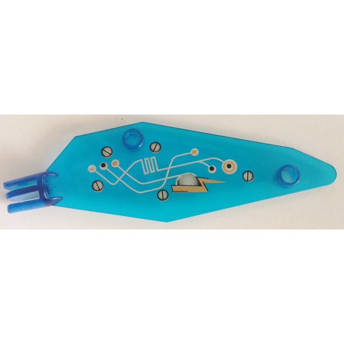 LEGO Wing 4 x 9 with Arm Hinge with Insectoid Circuitry (Right) (30231 ...