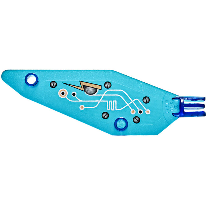 LEGO Wing 4 x 9 with Arm Hinge with Insectoid Circuitry (Right) (30231 ...