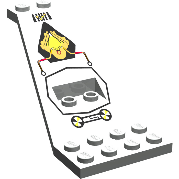 LEGO Wing 8 x 4 x 3.3 Up with UFO Logo (30118) | Brick Owl - LEGO ...