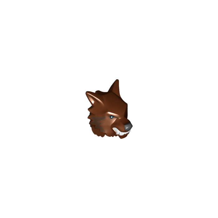 LEGO Wolf Head with Dark Brown Fur (10302 / 14028) | Brick Owl - LEGO ...