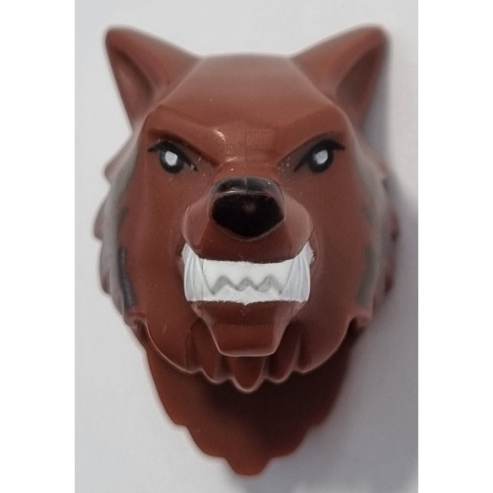 LEGO Wolf Head with Dark Brown Fur (10302 / 14028) | Brick Owl - LEGO ...