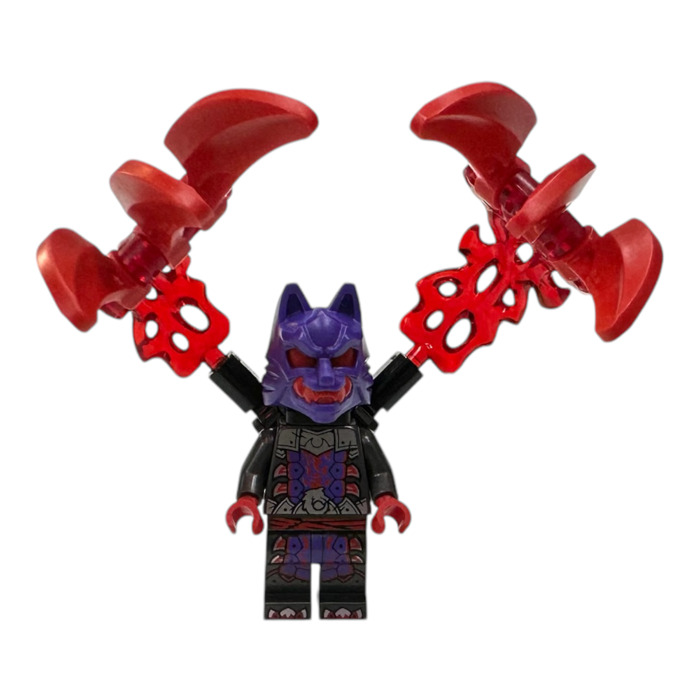 LEGO Wolf Mask Warrior with Dark Purple Mask and Energy Claws ...