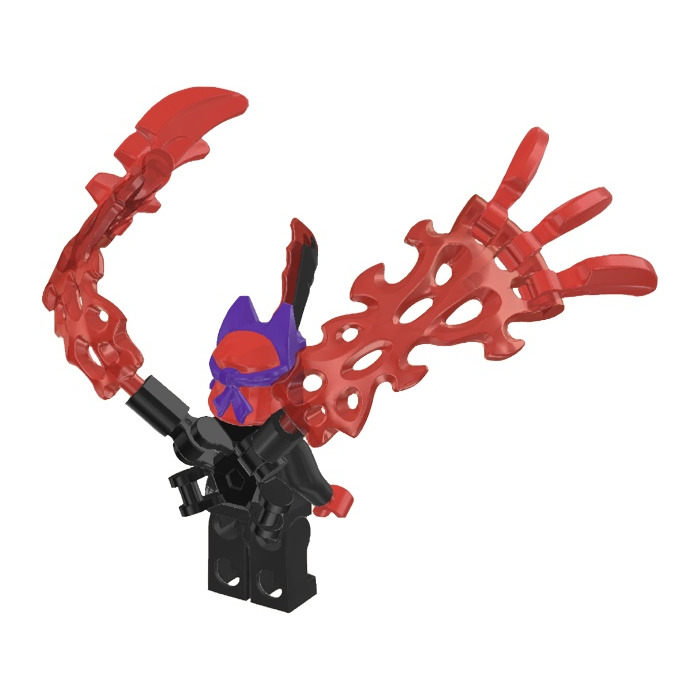LEGO Wolf Mask Warrior with Dark Purple Mask and Energy Claws ...