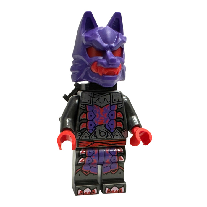 LEGO Wolf Mask Warrior with Dark Purple Mask and Neck Bracket ...