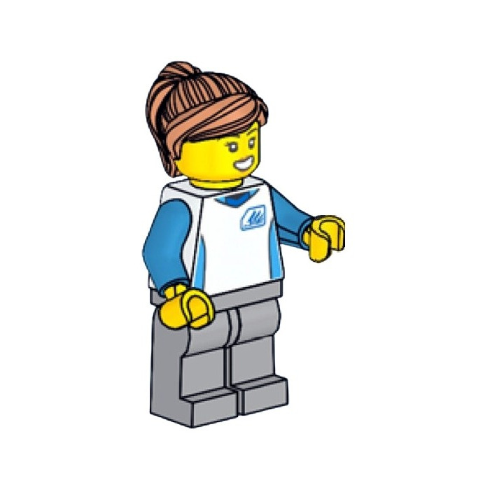 LEGO Woman in White Top Minifigure | Brick Owl - LEGO Marketplace