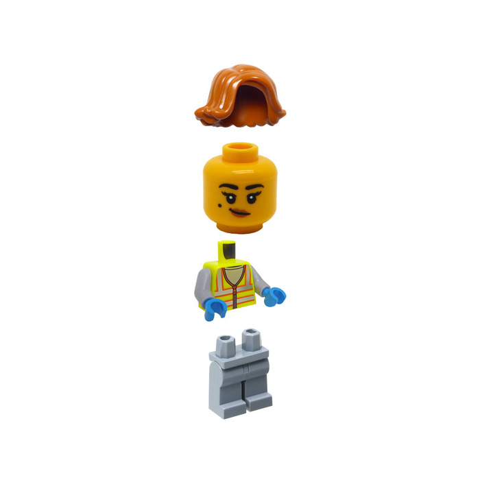 LEGO Woman - Vibrant Yellow Maintenance Jacket Minifigure | Brick Owl ...