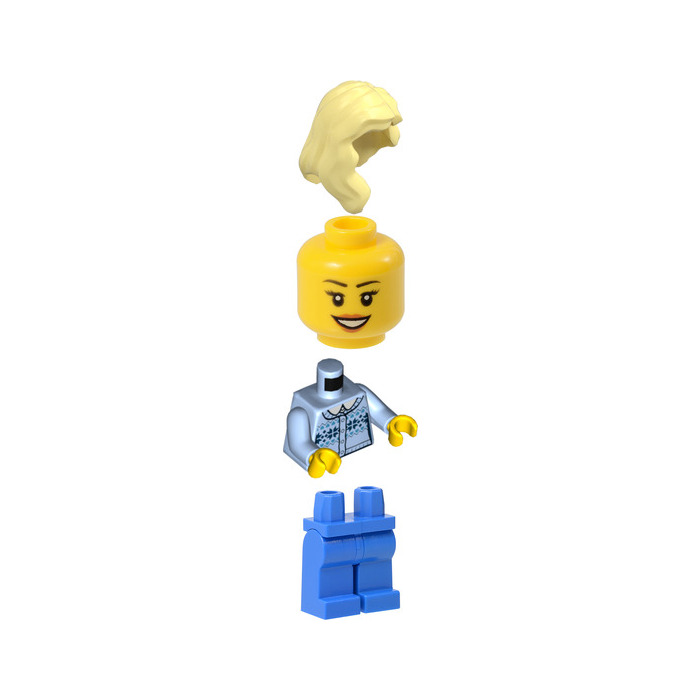 LEGO Woman with Bright Light Yellow Hair Minifigure | Brick Owl - LEGO ...