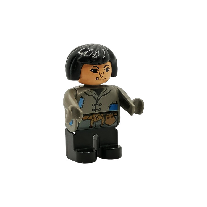 LEGO Woman with Dark Gray Top and Wart Duplo Figure | Brick Owl - LEGO ...