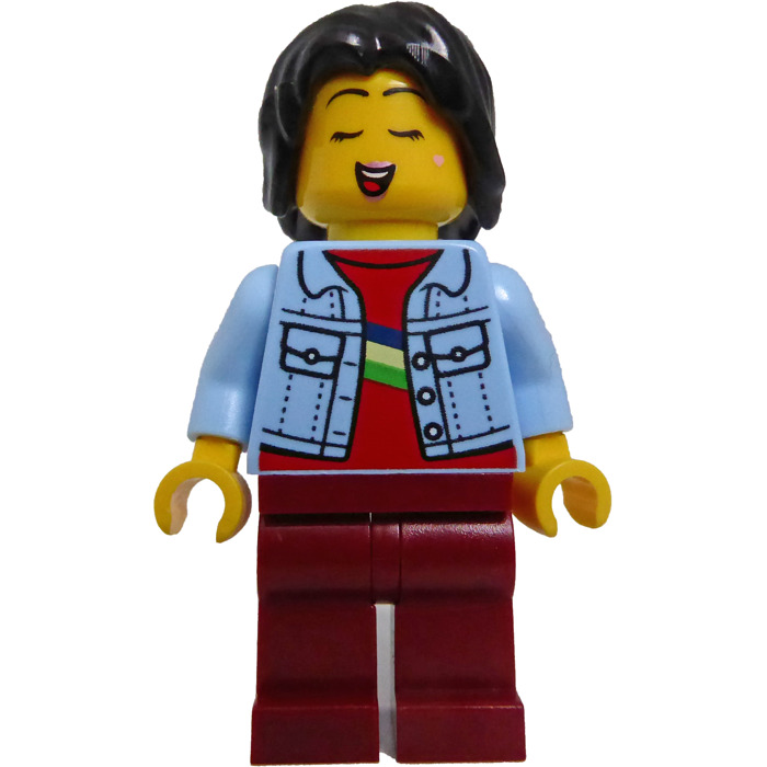 LEGO Woman with Jean Jacket Minifigure | Brick Owl - LEGO Marketplace