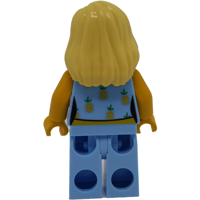 LEGO Woman with Pineapple Top and Blue Legs Minifigure | Brick Owl