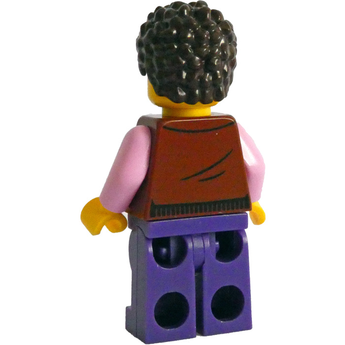 LEGO Woman with Reddish Brown Zipper Jacket Minifigure | Brick Owl