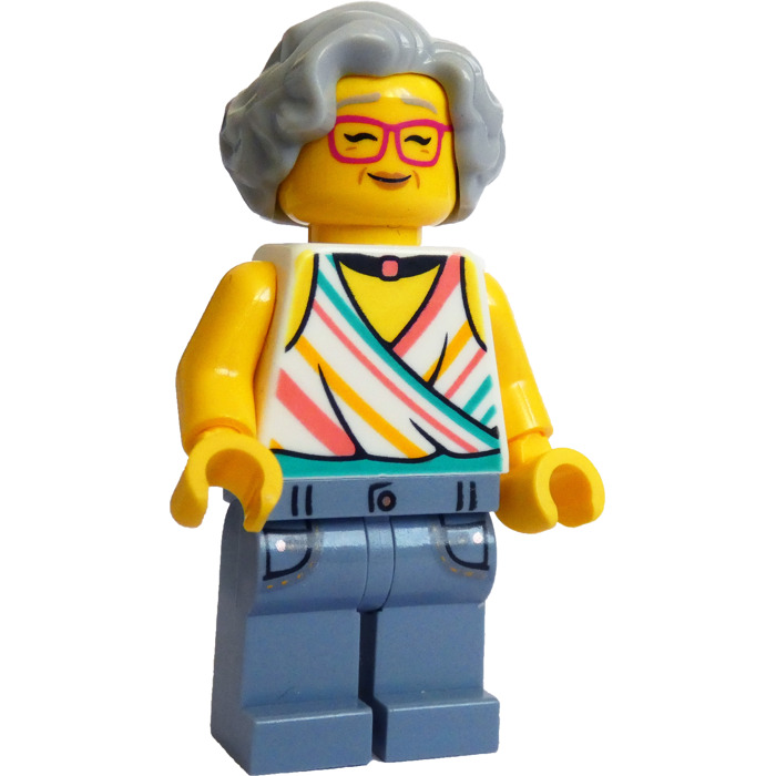 LEGO Woman with Striped Blouse Minifigure | Brick Owl - LEGO Marketplace