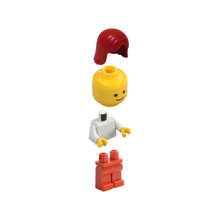 LEGO Woman with White Torso and Red Legs Minifigure | Brick Owl