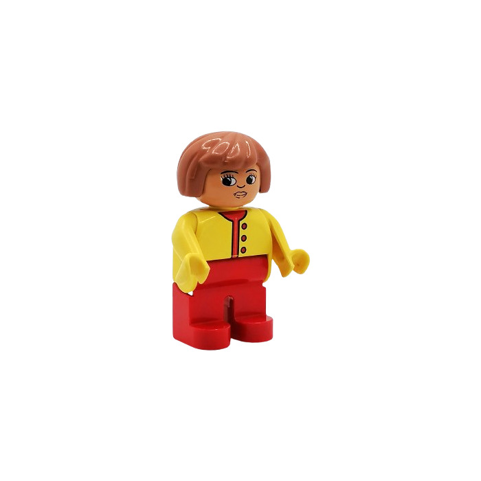 LEGO Woman with Yellow Top with Red Buttons Duplo Figure | Brick Owl ...