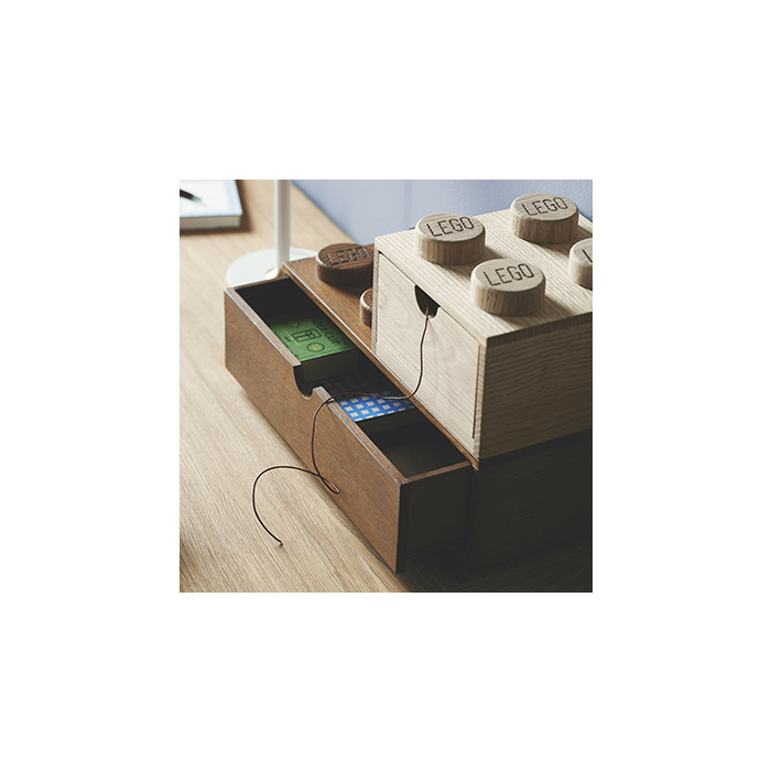 LEGO Wooden Desk Drawer 8 Light Oak (5007111) | Brick Owl - LEGO ...