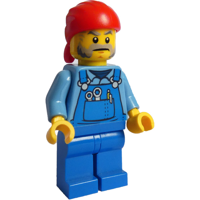 LEGO Worker in Overalls Minifigure | Brick Owl