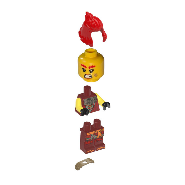 LEGO Wyldfyre with Dark Red Tunic with Shoulder Armor Minifigure ...