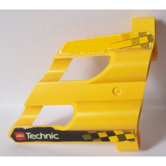 LEGO Yellow 3D Panel 1 with Lego Logo and 'Technic' Sticker (32190 ...