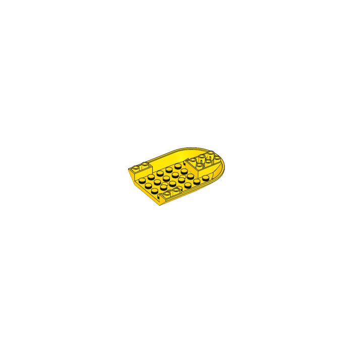 LEGO Yellow Airplane Bottom 6 x 8 Curved Inverted (11295) | Brick Owl ...