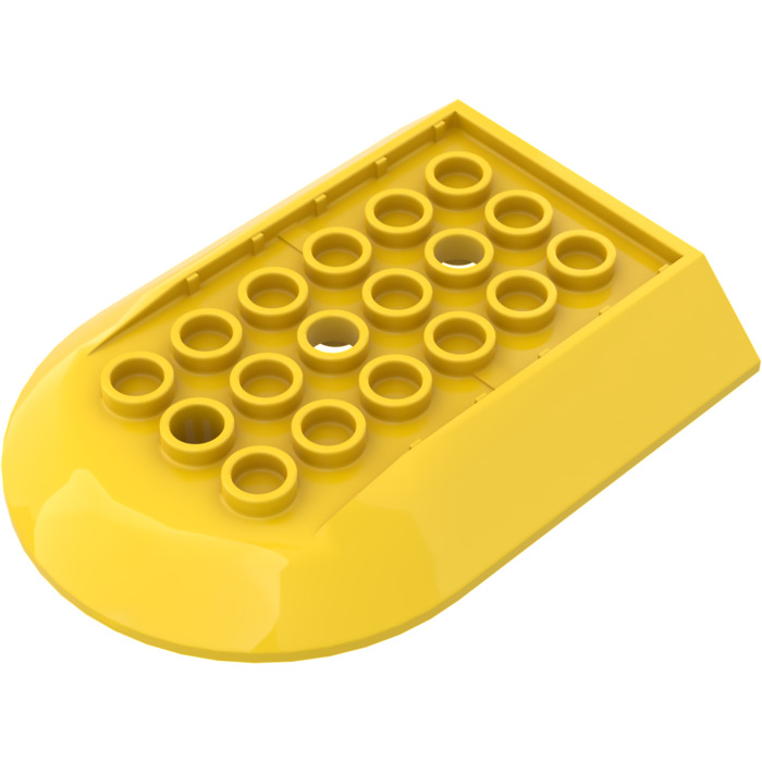 LEGO Yellow Airplane Bottom 6 x 8 Curved Inverted (11295) | Brick Owl ...