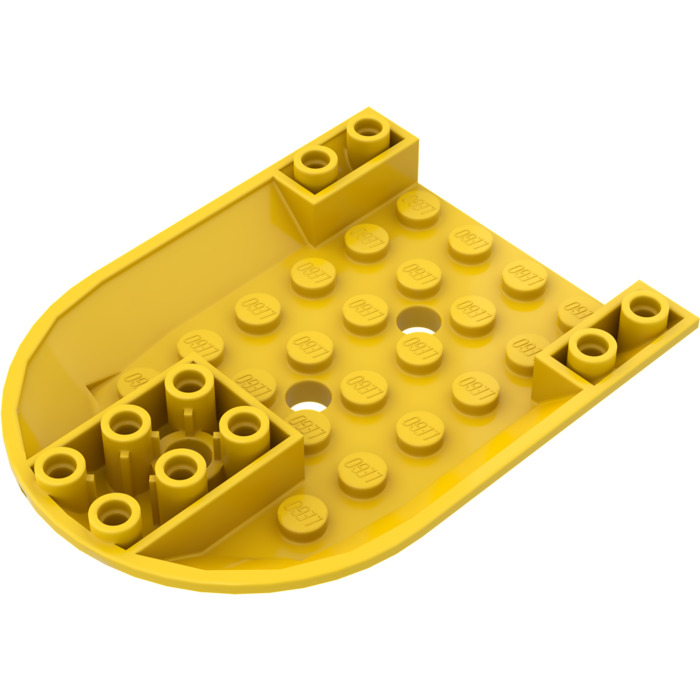 LEGO Yellow Airplane Bottom 6 x 8 Curved Inverted (11295) | Brick Owl ...
