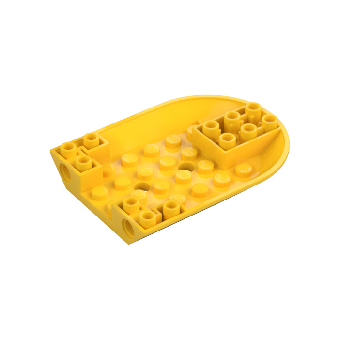 LEGO Yellow Airplane Bottom 6 x 8 Inverted Curved (5123) | Brick Owl ...