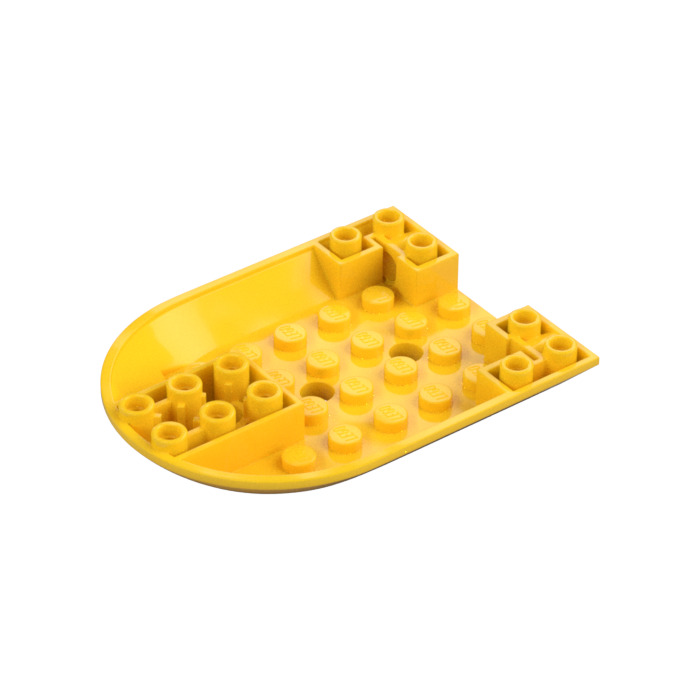 LEGO Yellow Airplane Bottom 6 x 8 Inverted Curved (5123) | Brick Owl ...