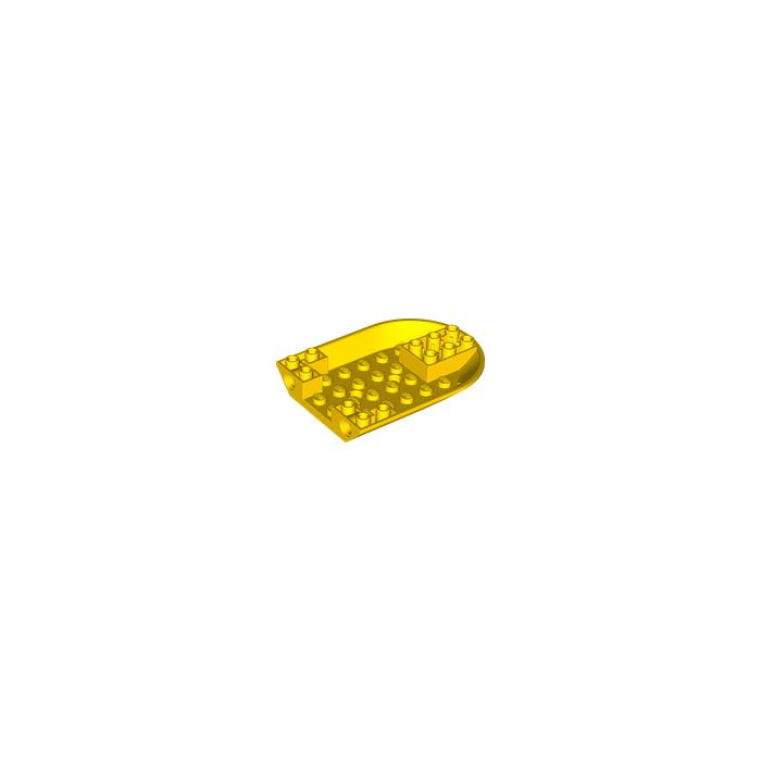 LEGO Yellow Airplane Bottom 6 x 8 Inverted Curved (5123) | Brick Owl ...