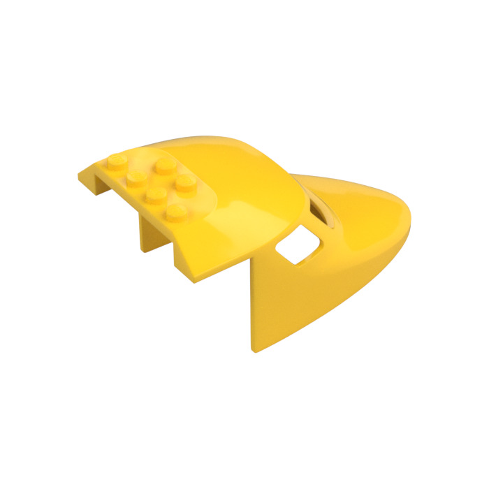 LEGO Yellow Airplane Cockpit 6 x 10 x 4 (87613) | Brick Owl - LEGO ...