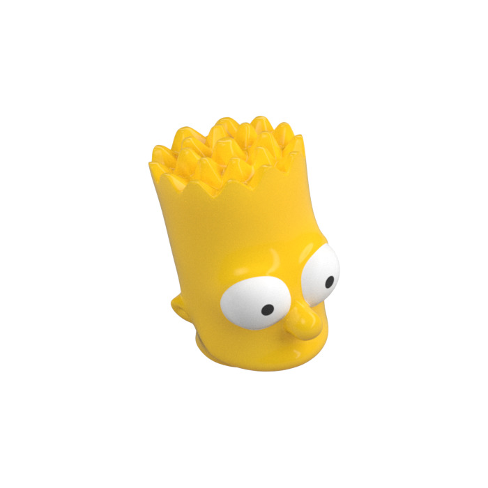 LEGO Bart Simpson Head with Wide Eyes (16809 / 111515) | Brick Owl