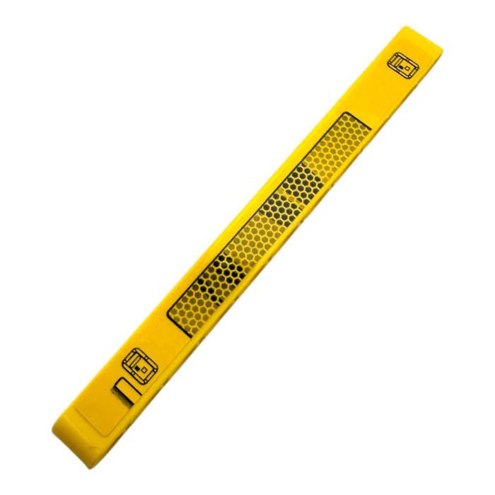 LEGO Yellow Beam 11 with air vents and closure (left) Sticker (32525 ...