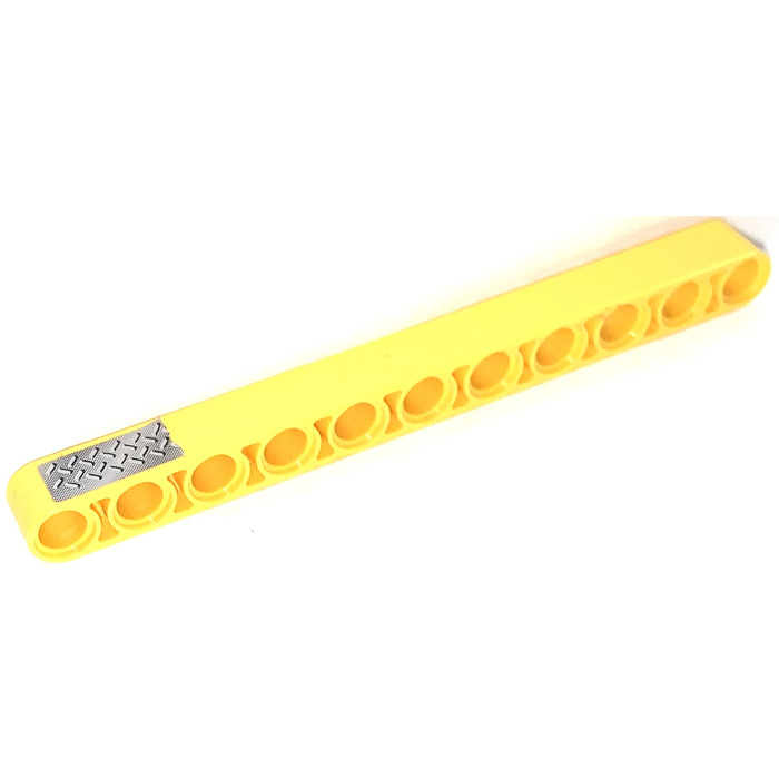 LEGO Yellow Beam 11 with Metallic Flake Pattern Sticker (32525) | Brick ...