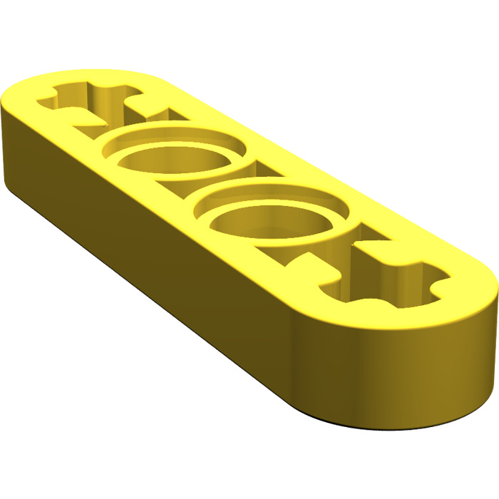 LEGO Yellow Beam 4 x 0.5 Thin with Axle Holes (32449 / 63782) | Brick ...